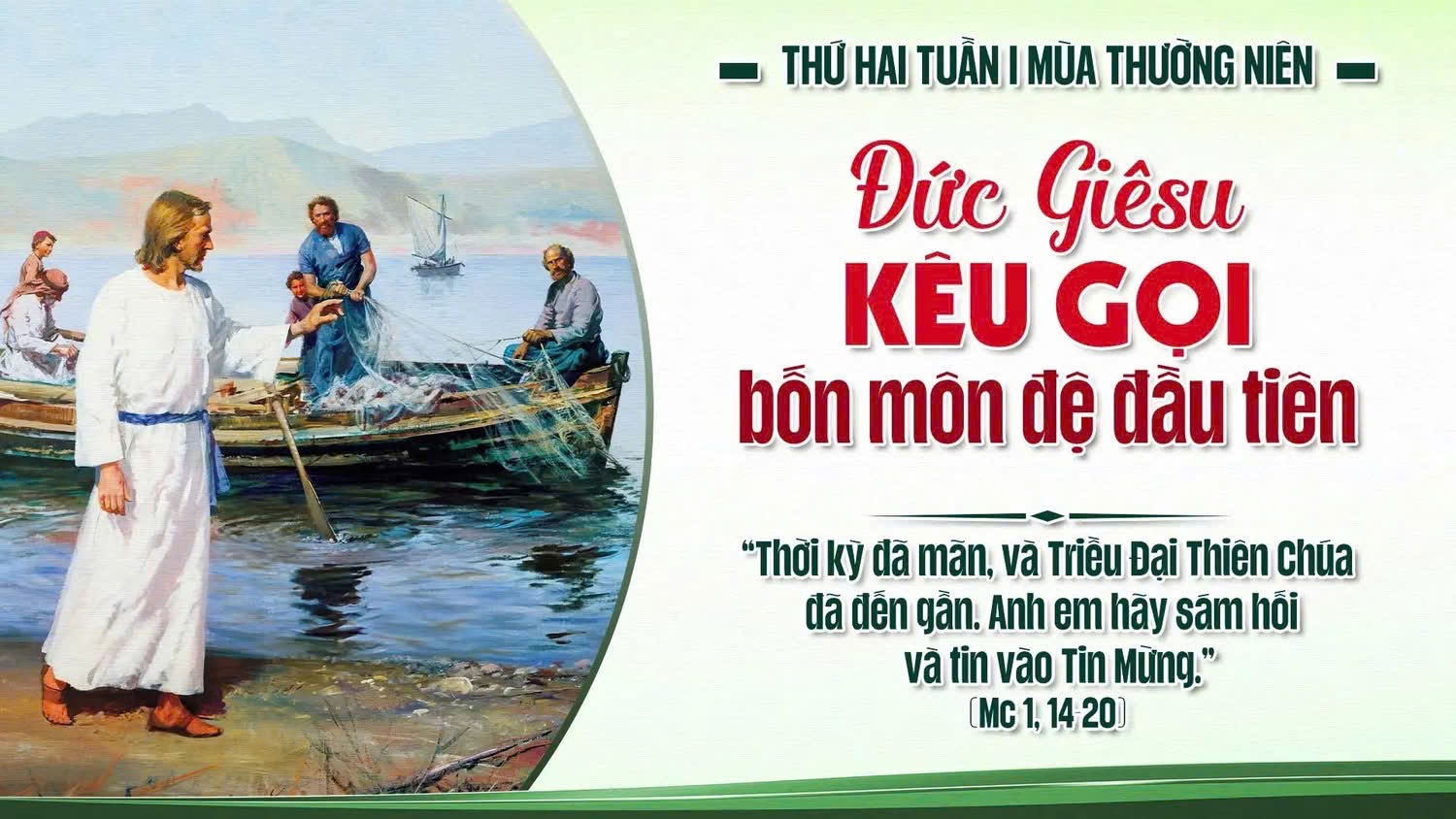 Ngày 12-01-2026, Thứ Hai Tuần I - Mùa Thường Niên